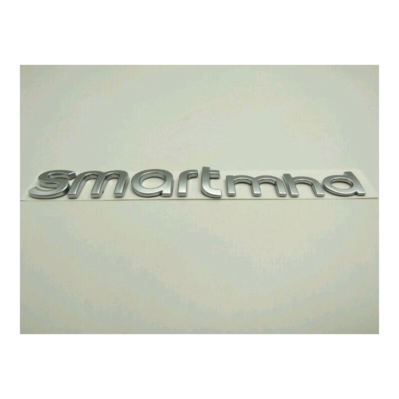 Emblema trasero smart mhd plata