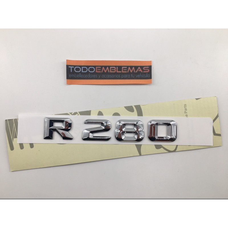 EMBLEMA LETRAS MERCEDES BENZ CLASE R R280 CROMADAS
