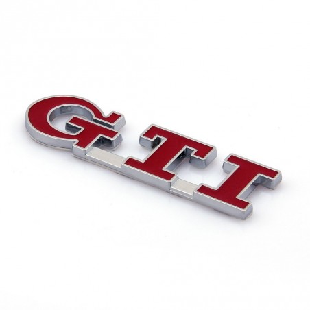 Emblema trasero volkswagen letras gti rojas