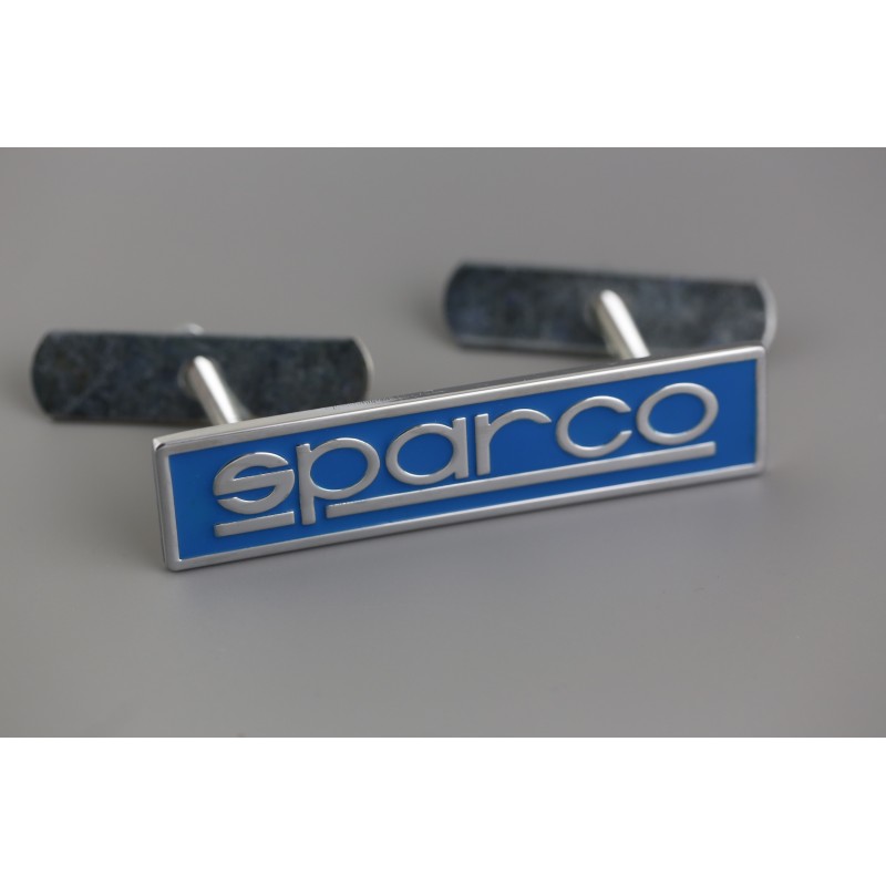 Emblema parrilla Sparco azul