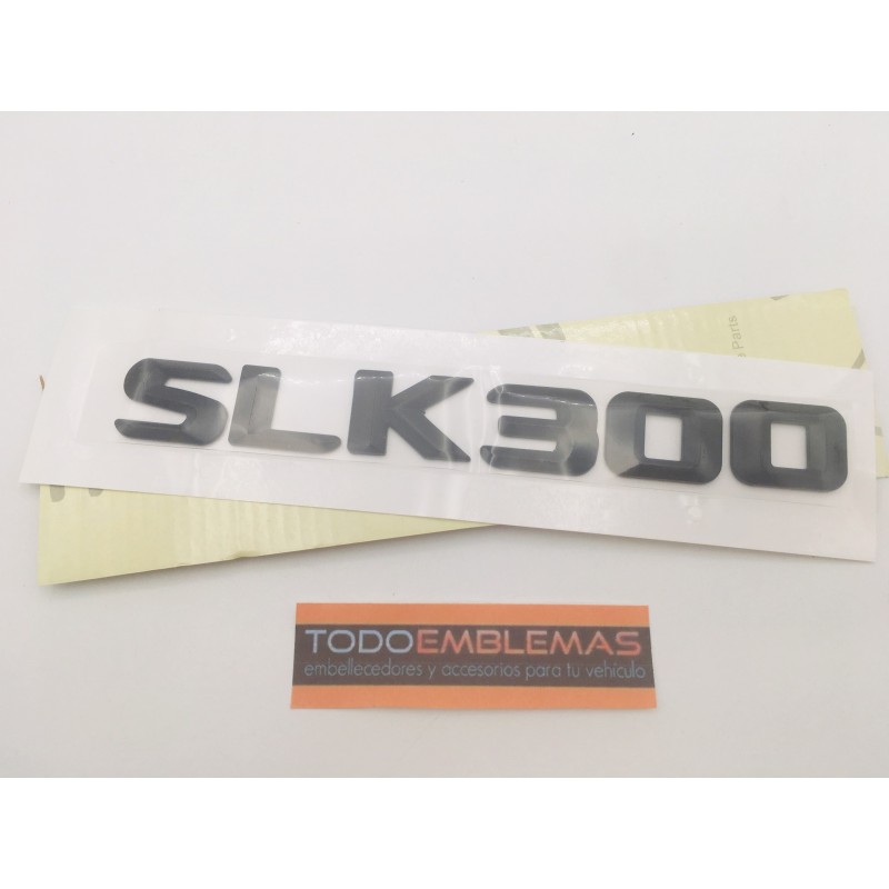 EMBLEMA LETRAS MERCEDES BENZ CLASE SLK SLK300 NEGRO
