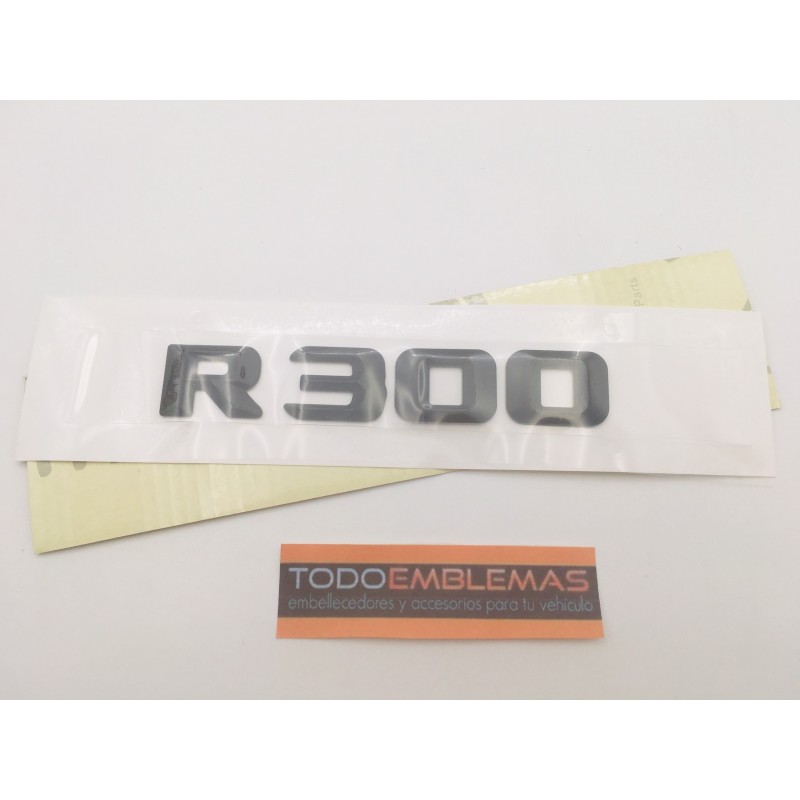 Emblema letras mercedes benz clase r r300 negro