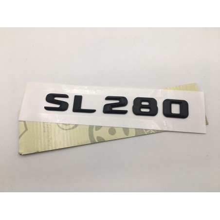 EMBLEMA LETRAS MERCEDES BENZ CLASE SL SL280 NEGRO