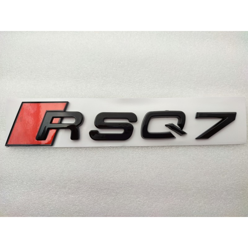 Emblema trasero audi rsq7 negro